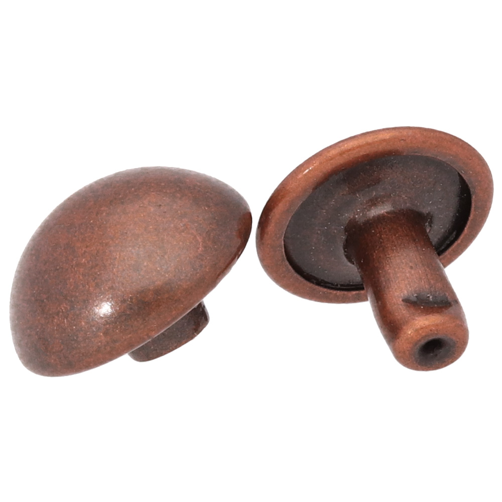 Antique Copper 10 mm (3/8") Dome Rivet | Paracord.shop