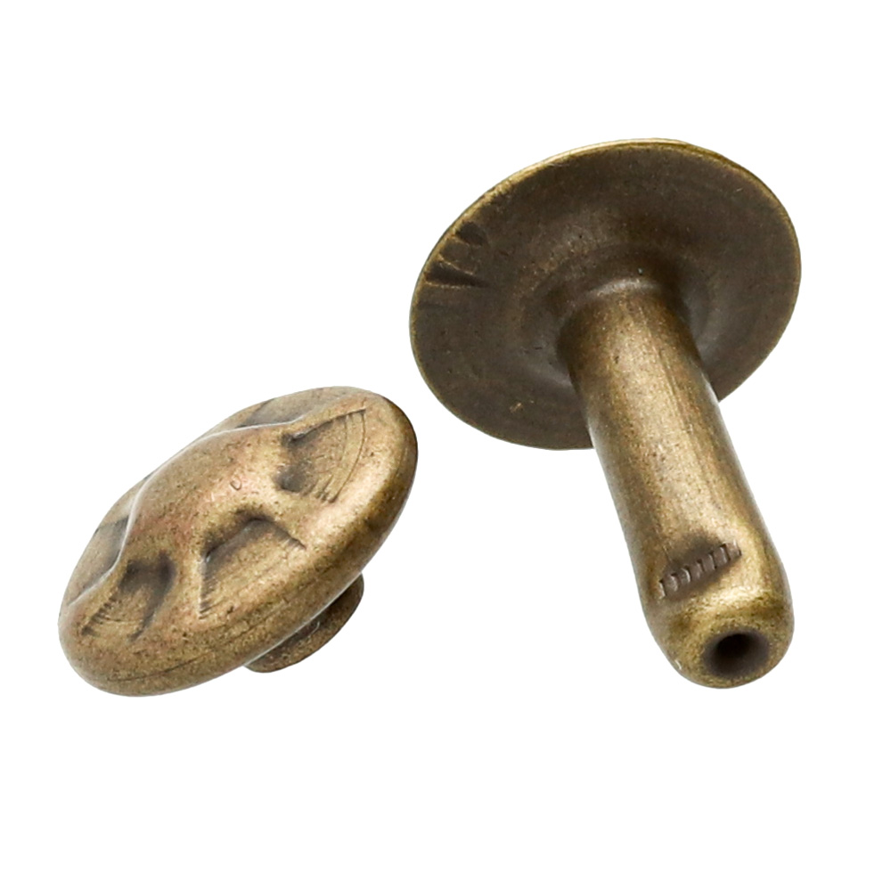 Antique Brass Large Vintage Rivet | Paracord.shop