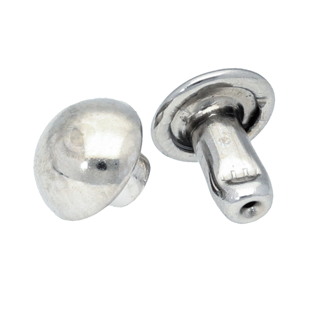 Nickel Plated Dome Rivet 7 mm | Paracord.shop