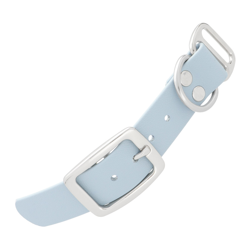 Pastel Blue - 25 mm Biothane Adapter With Rivets | Paracord.shop