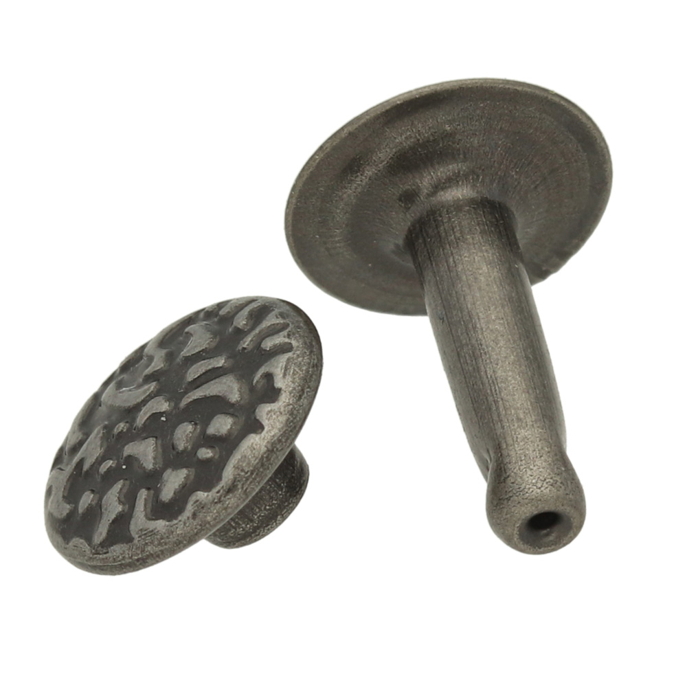 Antique Nickel Large Textured Rivet | Paracord.shop