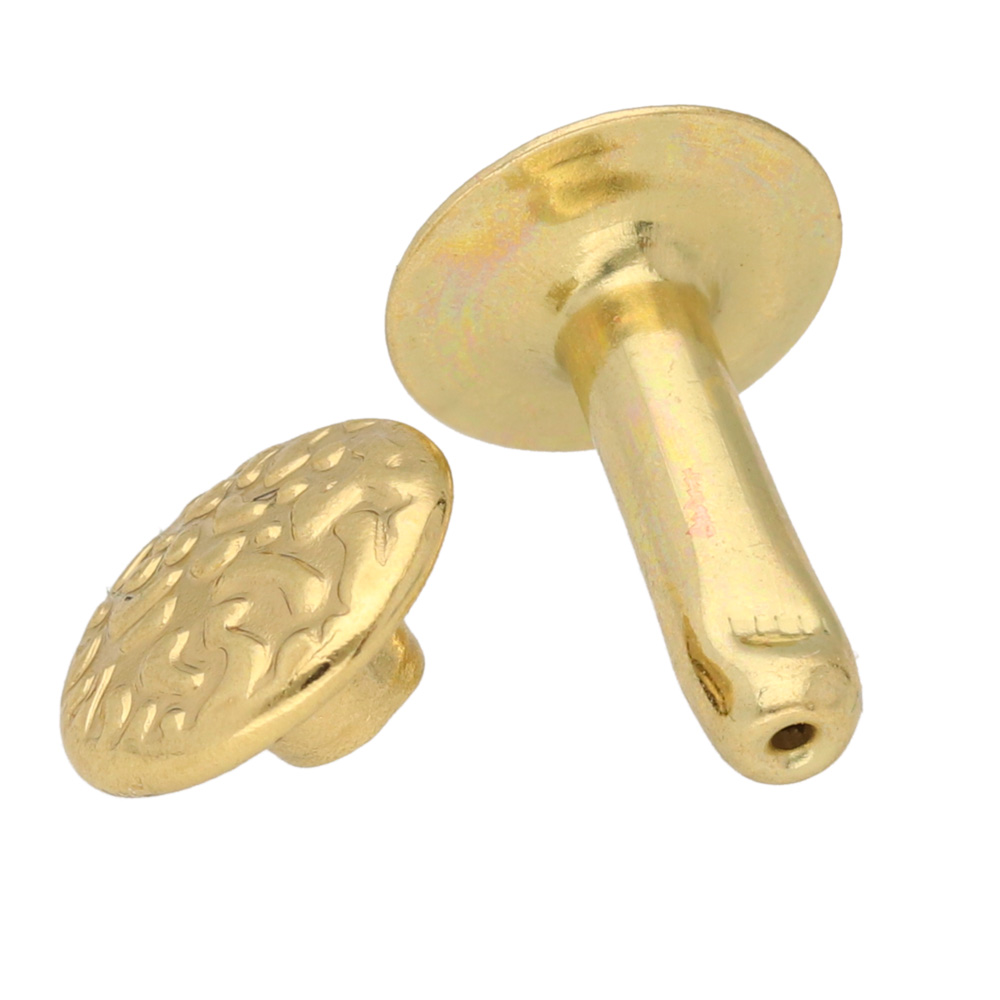 Gold Large Textured Rivet | Paracord.shop